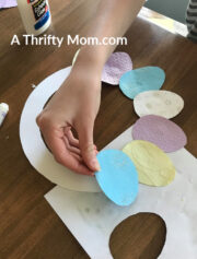 Paper Easter Egg Wreath – A Thrifty Mom