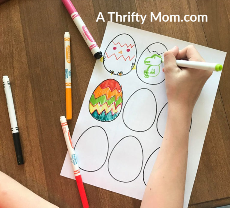 Paper Easter Egg Wreath – A Thrifty Mom
