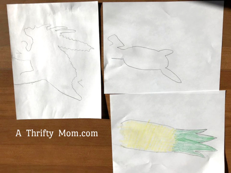 Shadow Drawing – Fun Art for Kids – A Thrifty Mom