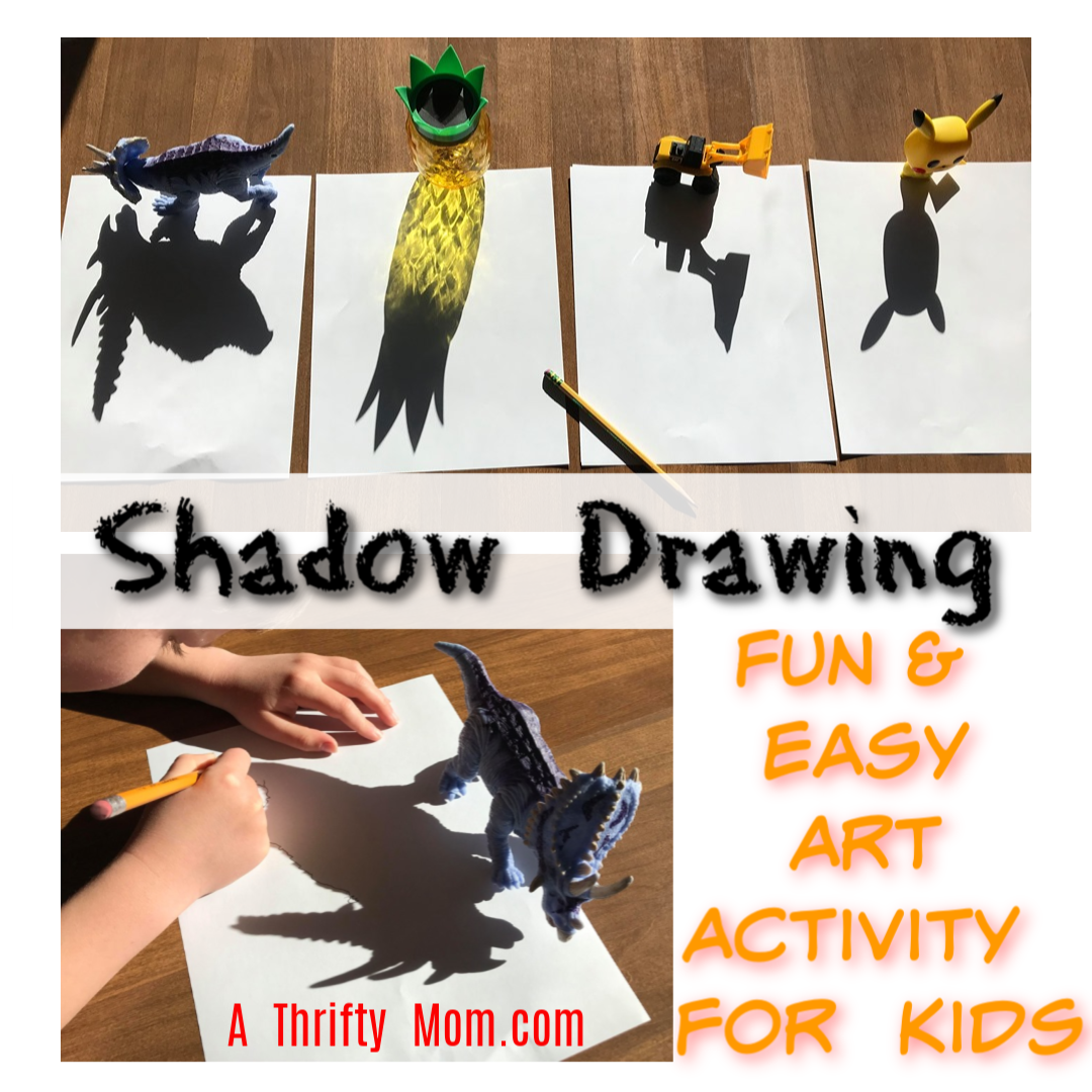 Shadow Drawing – Fun Art for Kids – A Thrifty Mom