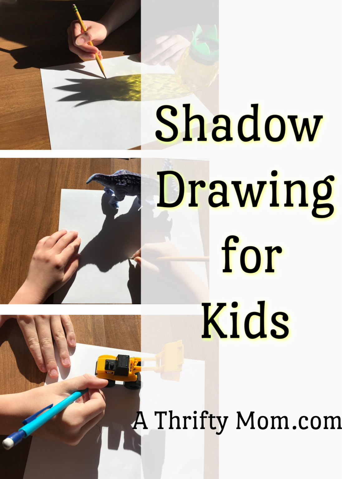 Shadow Drawing – Fun Art for Kids – A Thrifty Mom