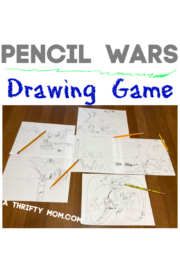 Pencil Wars – Drawing Game – A Thrifty Mom