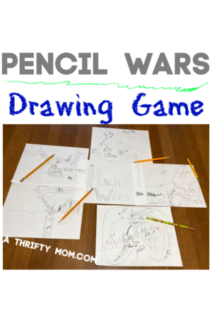 Pencil Wars - Drawing Game - A Thrifty Mom