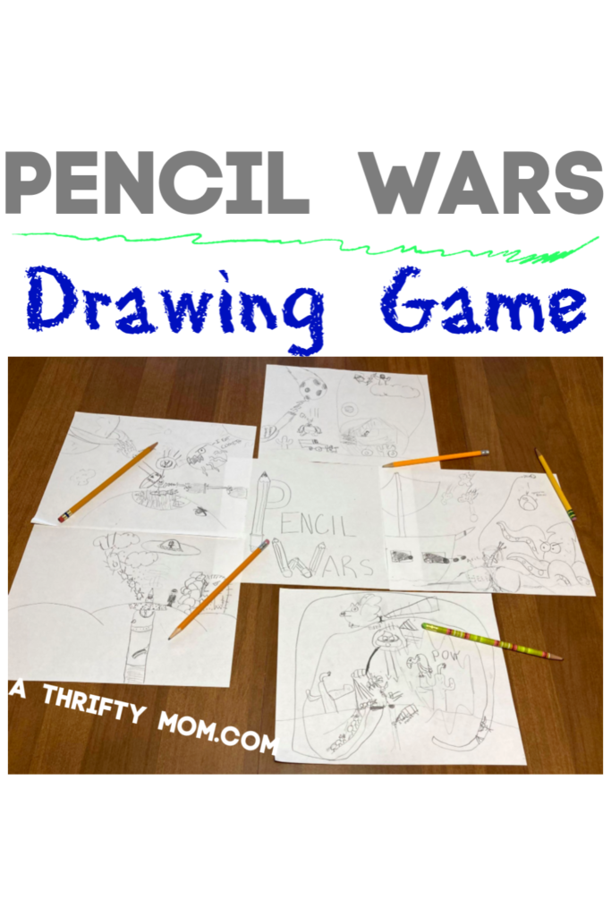 Pencil Wars - Drawing Game - A Thrifty Mom