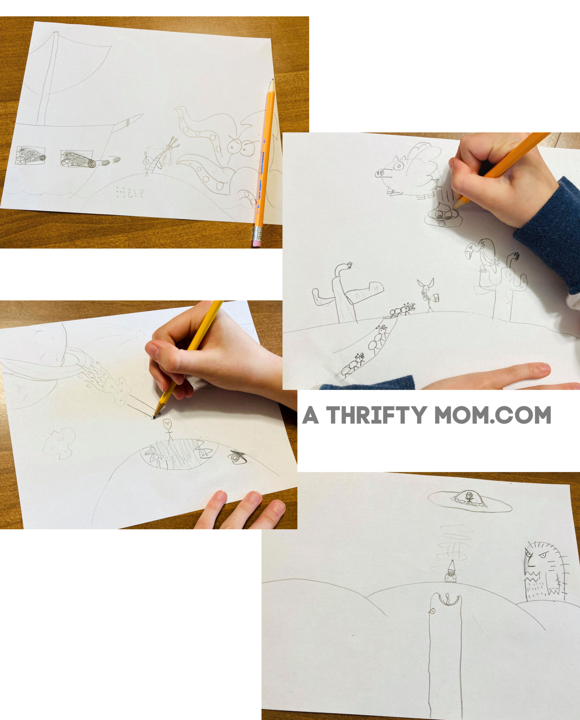 Pencil Wars – Drawing Game – A Thrifty Mom