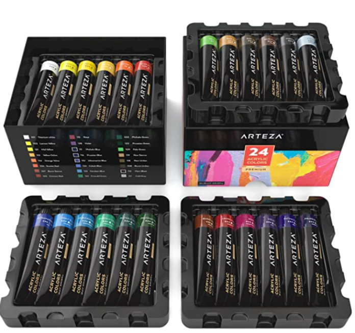 Arteza Acrylic Paint Set – A Thrifty Mom
