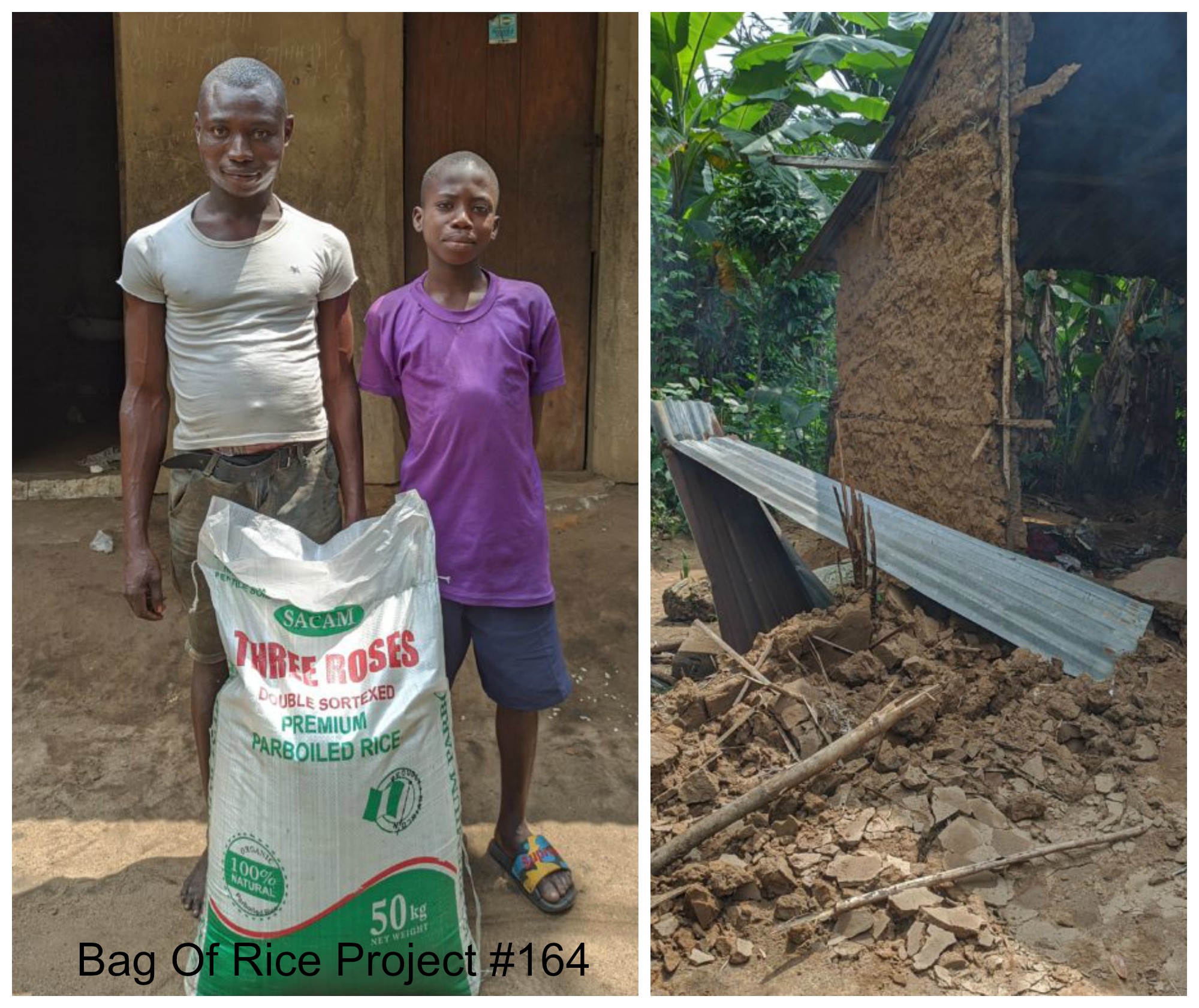 Bag of Rice Project #164 -A visit to the Jonah family - A Thrifty Mom