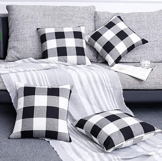 Buffalo Check Throw Pillow Covers – A Thrifty Mom