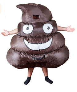 Inflatable poop emoji costume – A Thrifty Mom