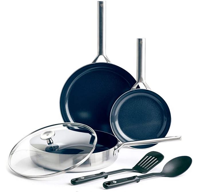 Triple Steel Ceramic Nonstick Cookware Set – A Thrifty Mom