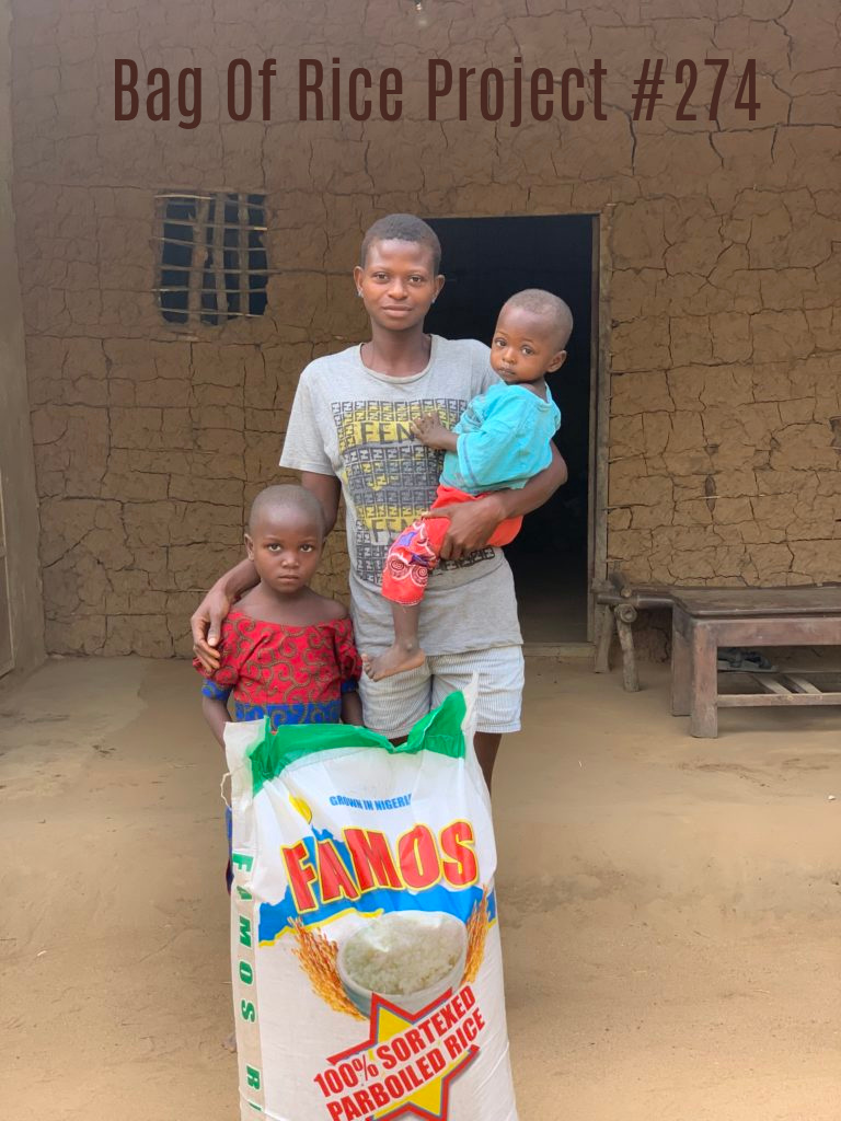 Bag of Rice Project #274 -A visit to the Sunday family - A Thrifty Mom