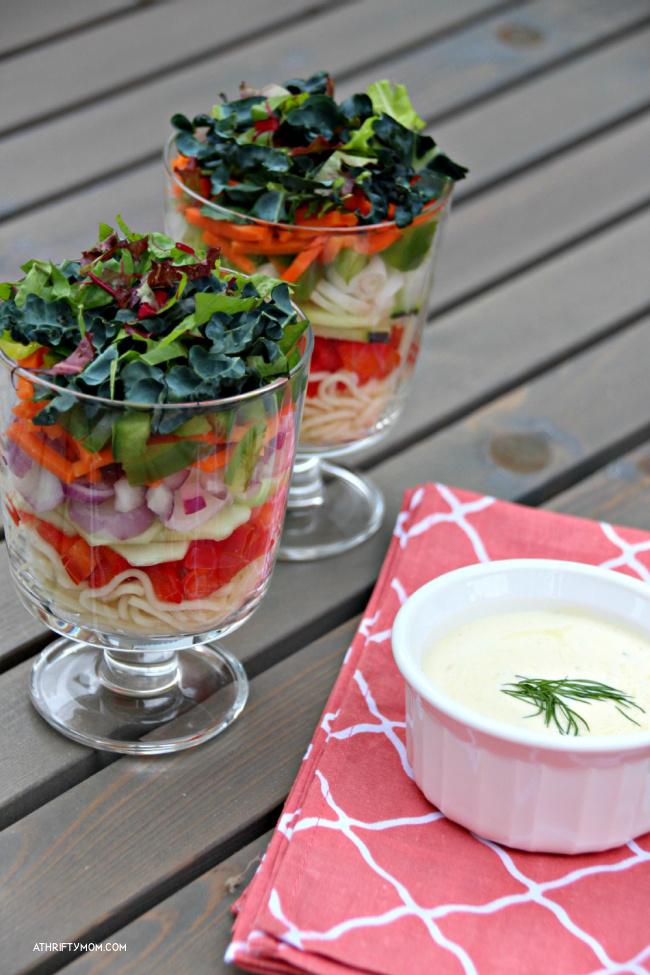 7 layer pasta salad – A Thrifty Mom