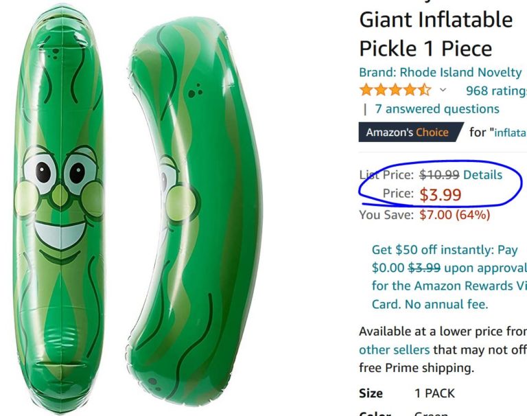 Giant Inflatable Pickle Float – A Thrifty Mom