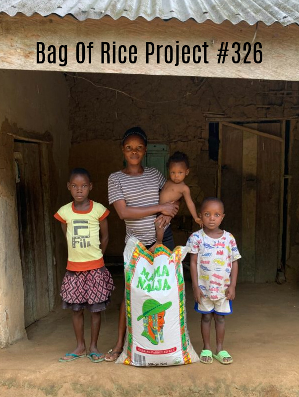 Bag of Rice Project #326 -A visit to the Promise family - A Thrifty Mom