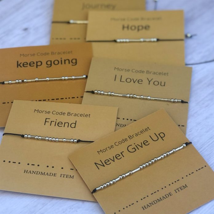 Morse code bracelet - A Thrifty Mom - Recipes, Crafts, DIY and more