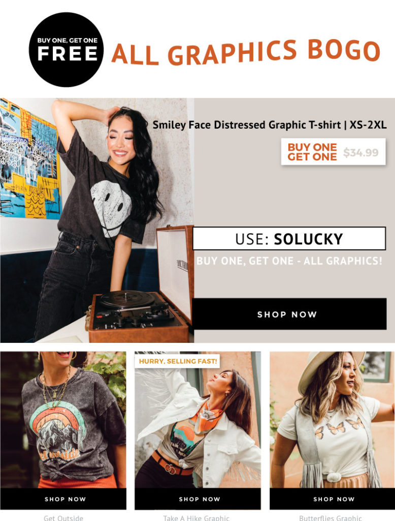 BOGO FREE graphic tops – A Thrifty Mom