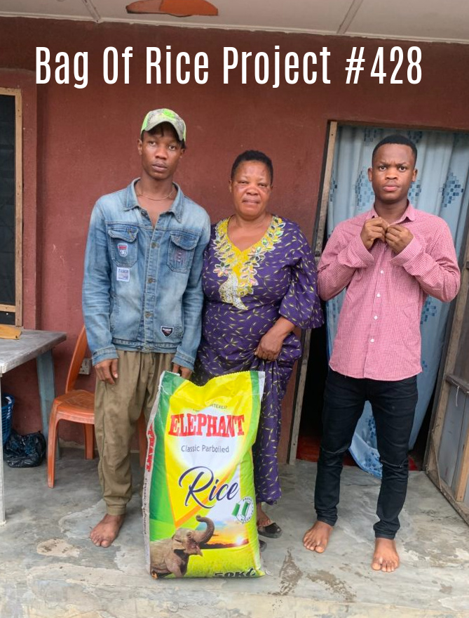 Bag of Rice Project #428 -A visit to the Green family – A Thrifty Mom