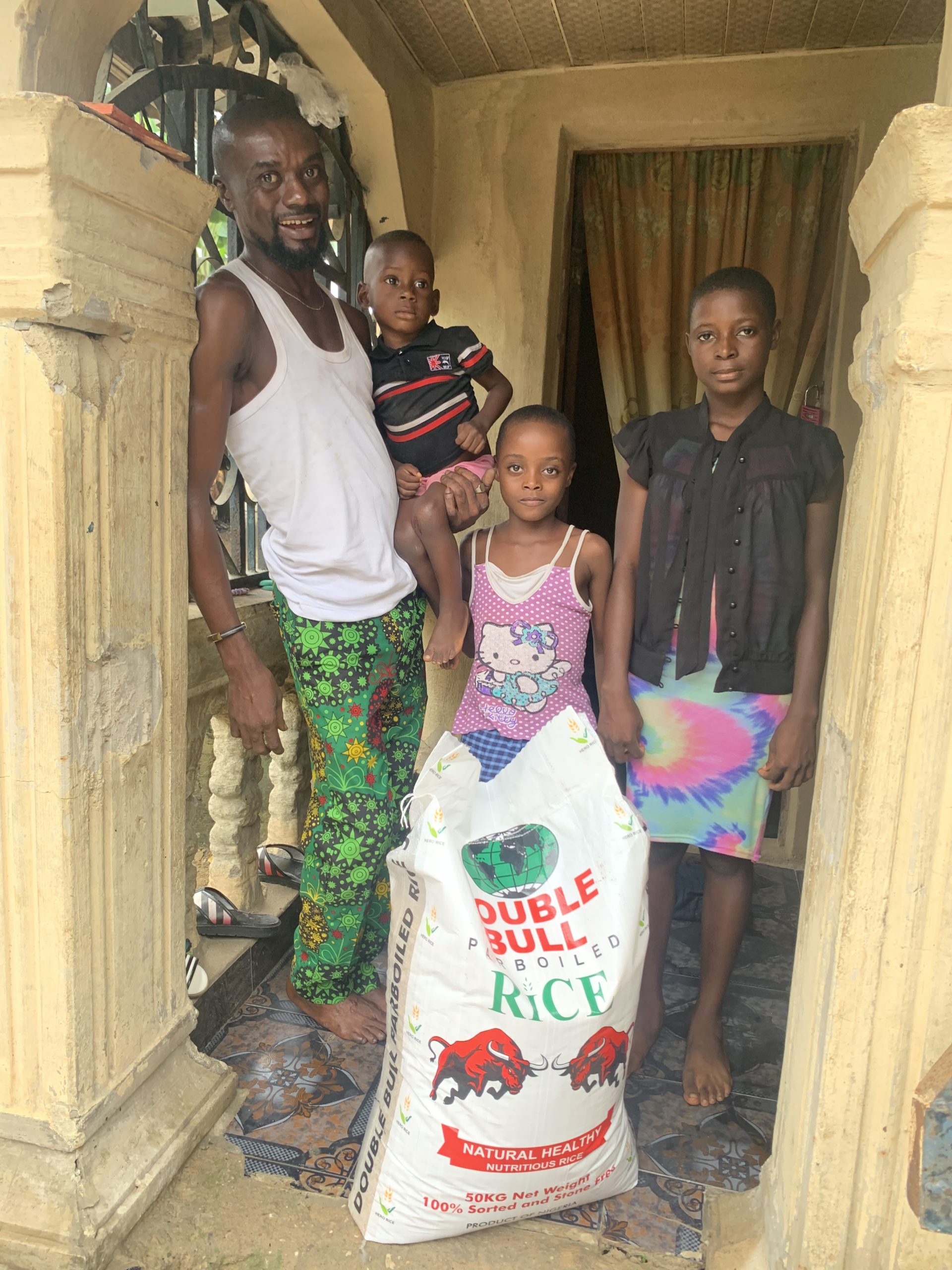 Bag of Rice Project #451 -A visit to the Edem family - A Thrifty Mom ...