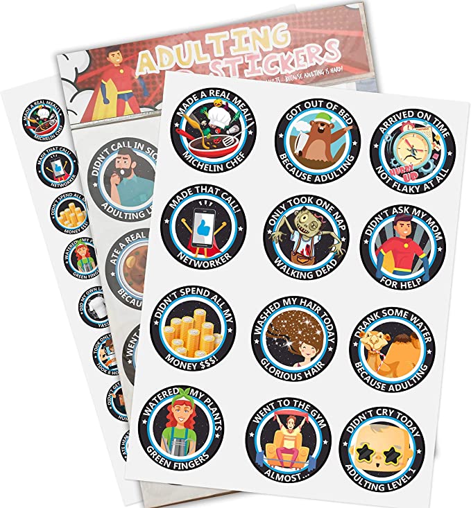 Adulting stickers – A Thrifty Mom
