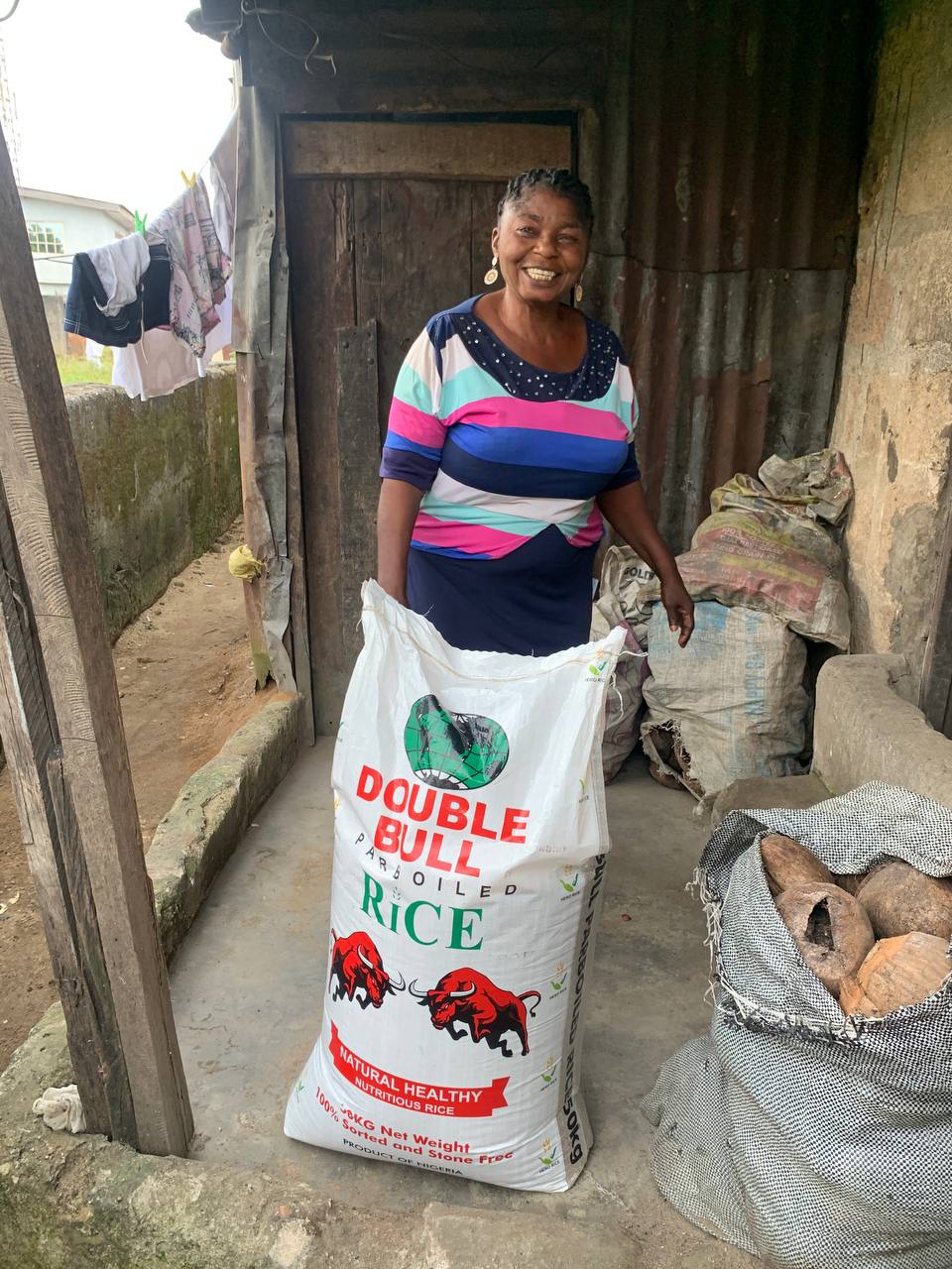 Bag of Rice Project #460 -A visit to the Ekereobong family - A Thrifty ...