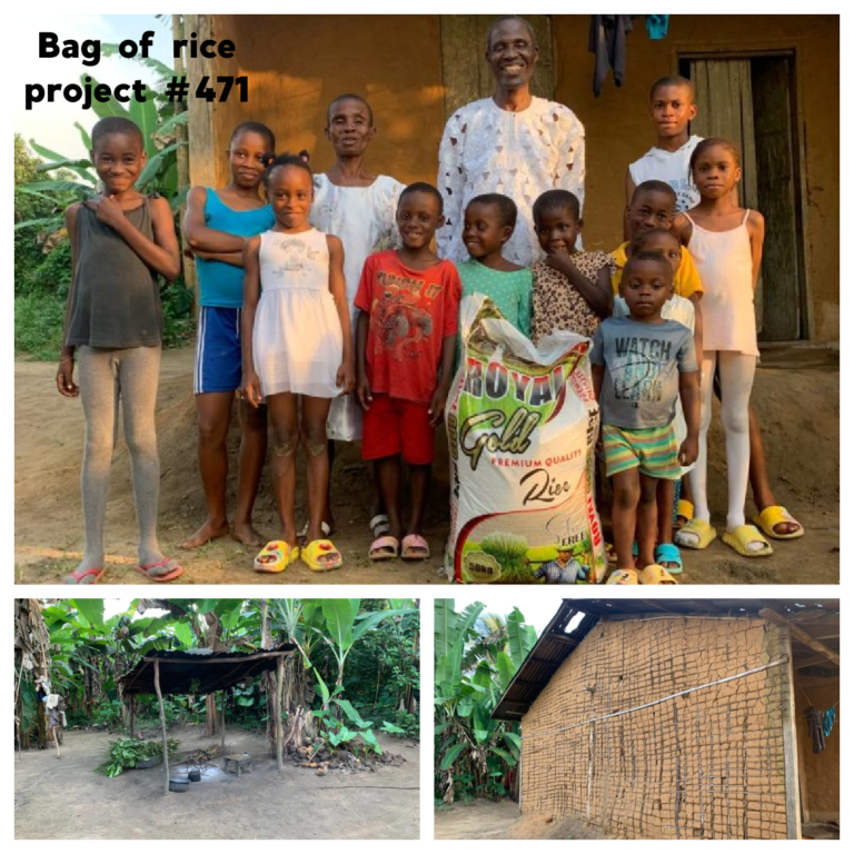 Bag of Rice Project #471 -A visit to the Emmanuel family – A Thrifty Mom