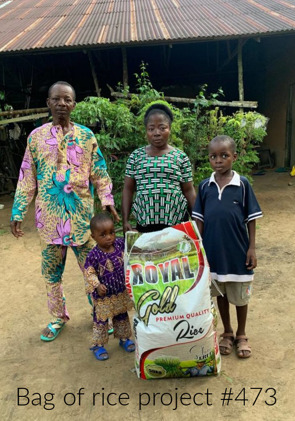 Bag of Rice Project #473 -A visit to the Daniel family – A Thrifty Mom