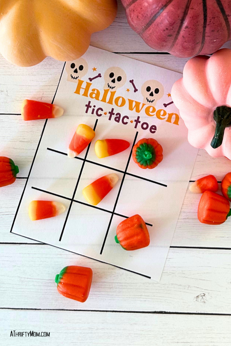 Halloween tic tac toe free printable - A Thrifty Mom