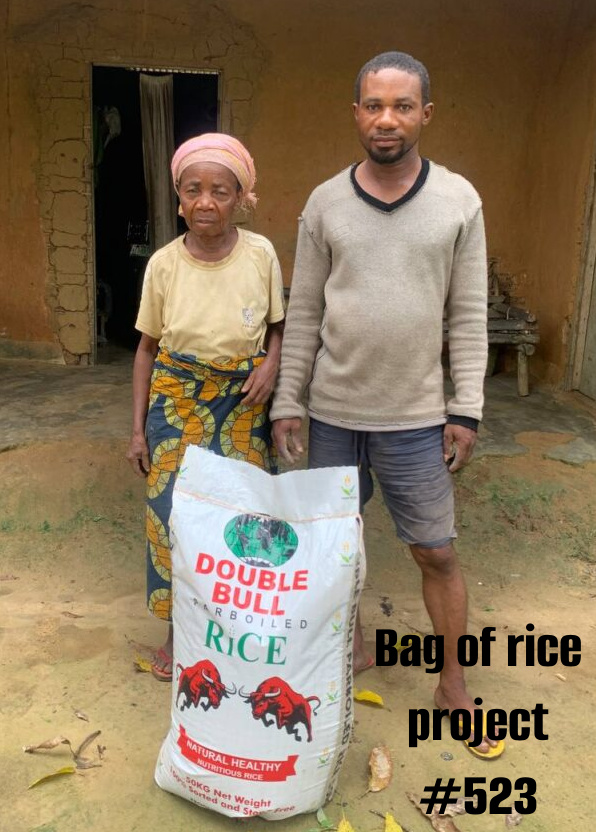 Bag of Rice Project #523 -A visit to the Hanson family – A Thrifty Mom