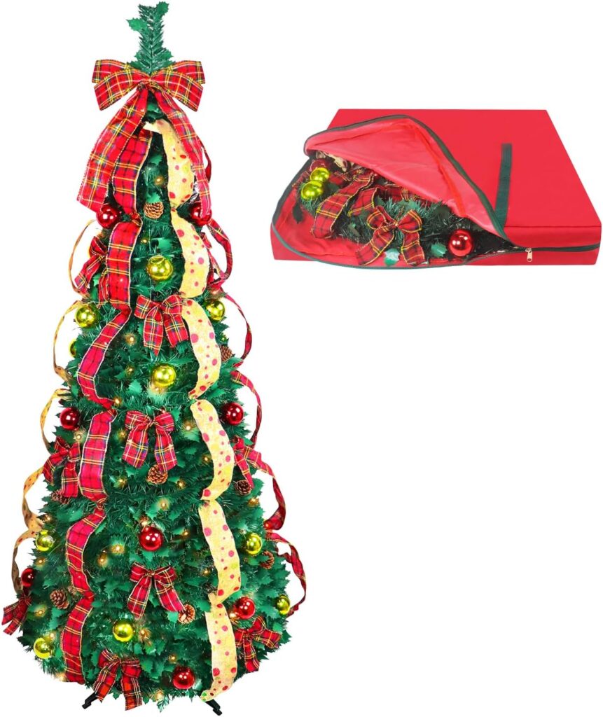 Easy pop up Christmas tree - A Thrifty Mom