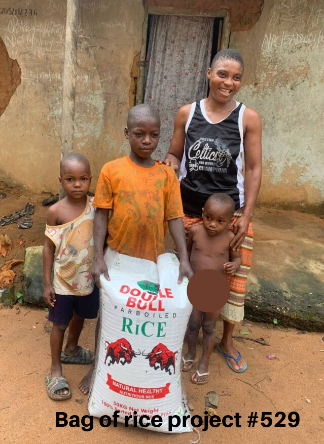 Bag of Rice Project #529 -A visit to the Ezekiel family - A Thrifty Mom