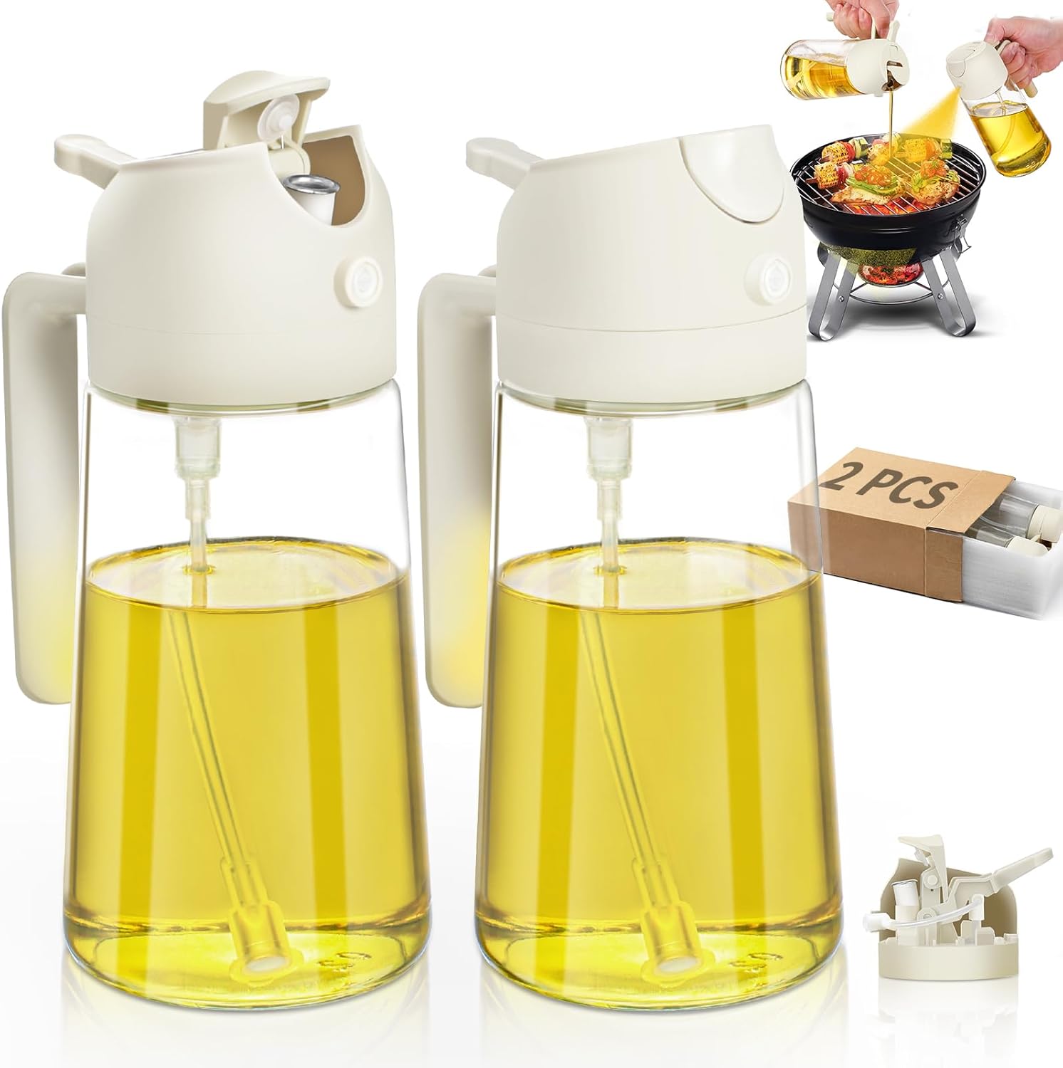 Set of 2 oil dispensers – A Thrifty Mom