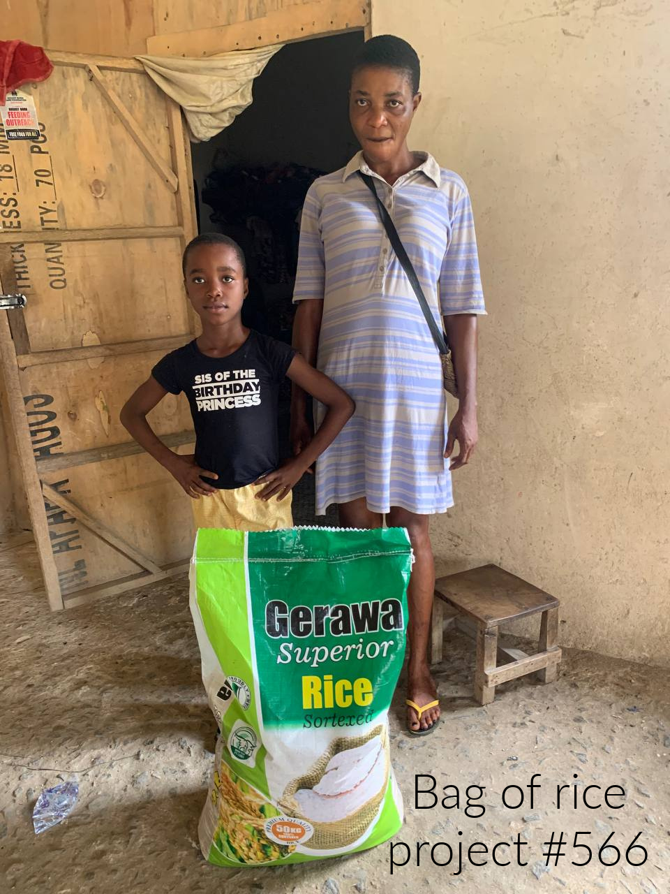 Bag of Rice Project #566 -A visit to the Etim family - A Thrifty Mom