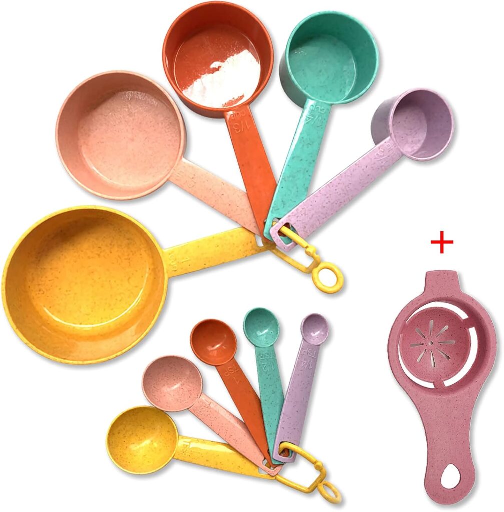 Colorful measuring spoons and cups – A Thrifty Mom