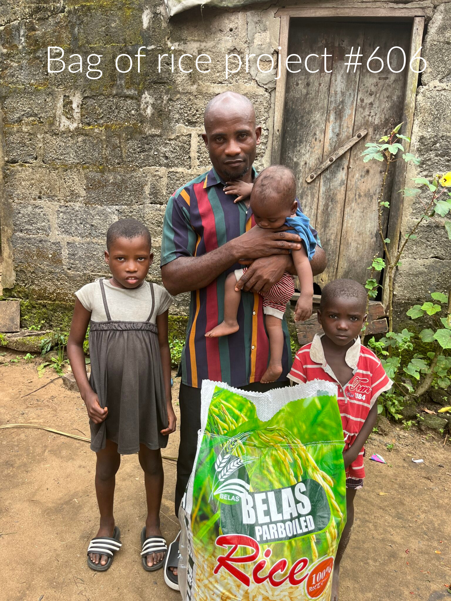 Bag of Rice Project #606 -A visit to the Samuel family – A Thrifty Mom
